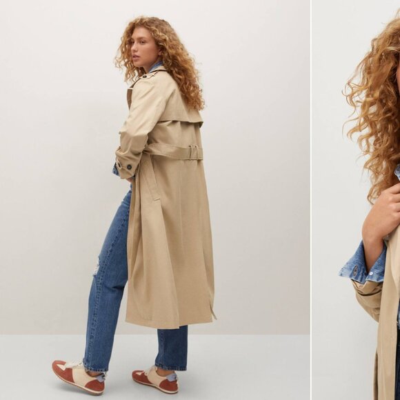 Mango | Jackets & Coats | Nwt Mango Classic Trench Coat Beige | Poshmark